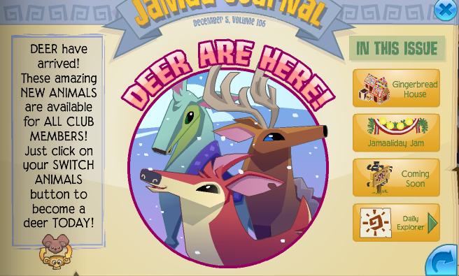 Animal Jam Pizzazz: Oh DEER! The deer are here! (lol that rhymes)