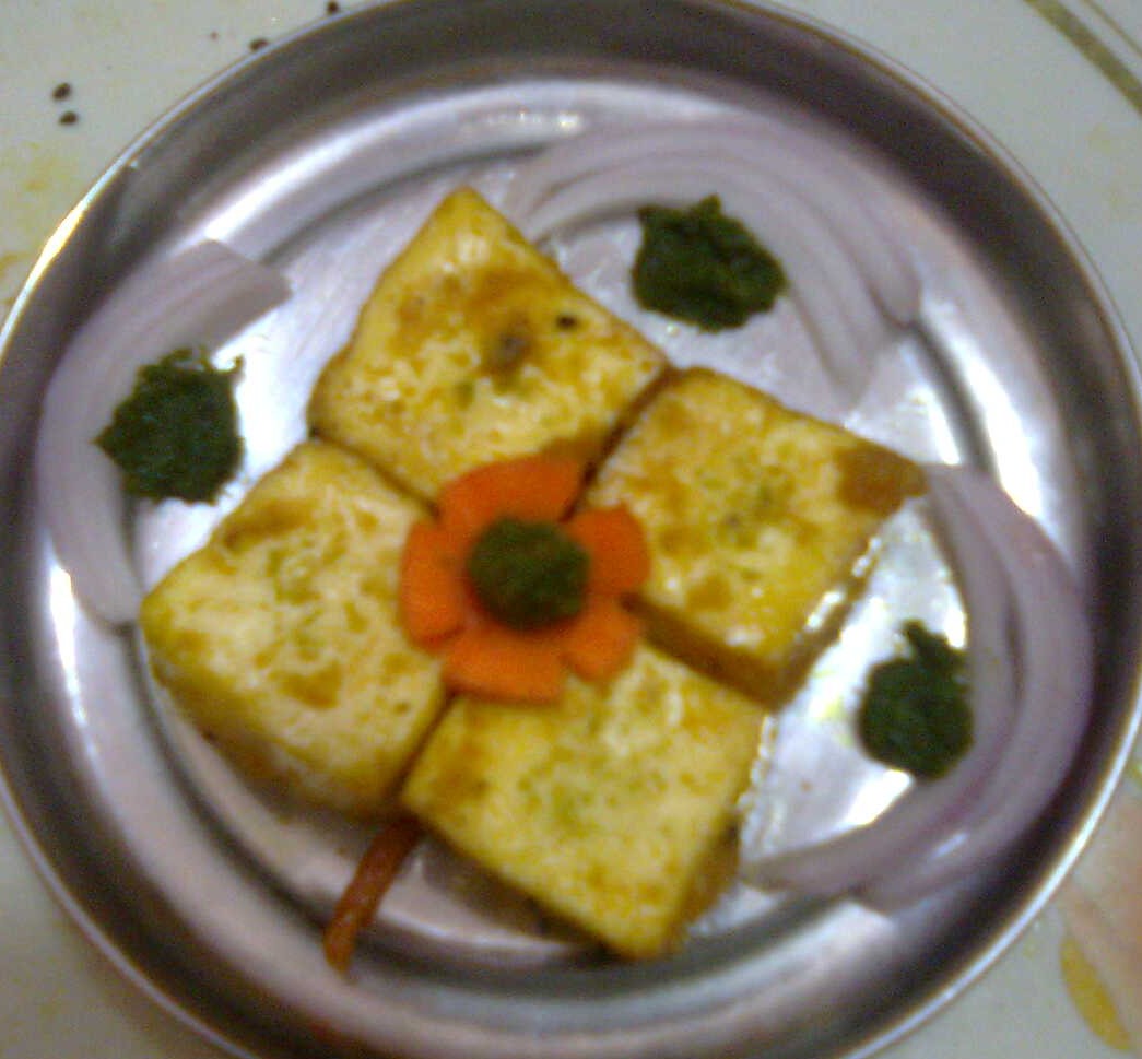 Foods from My Kitchen: Baked Paneer Cube (different approach)