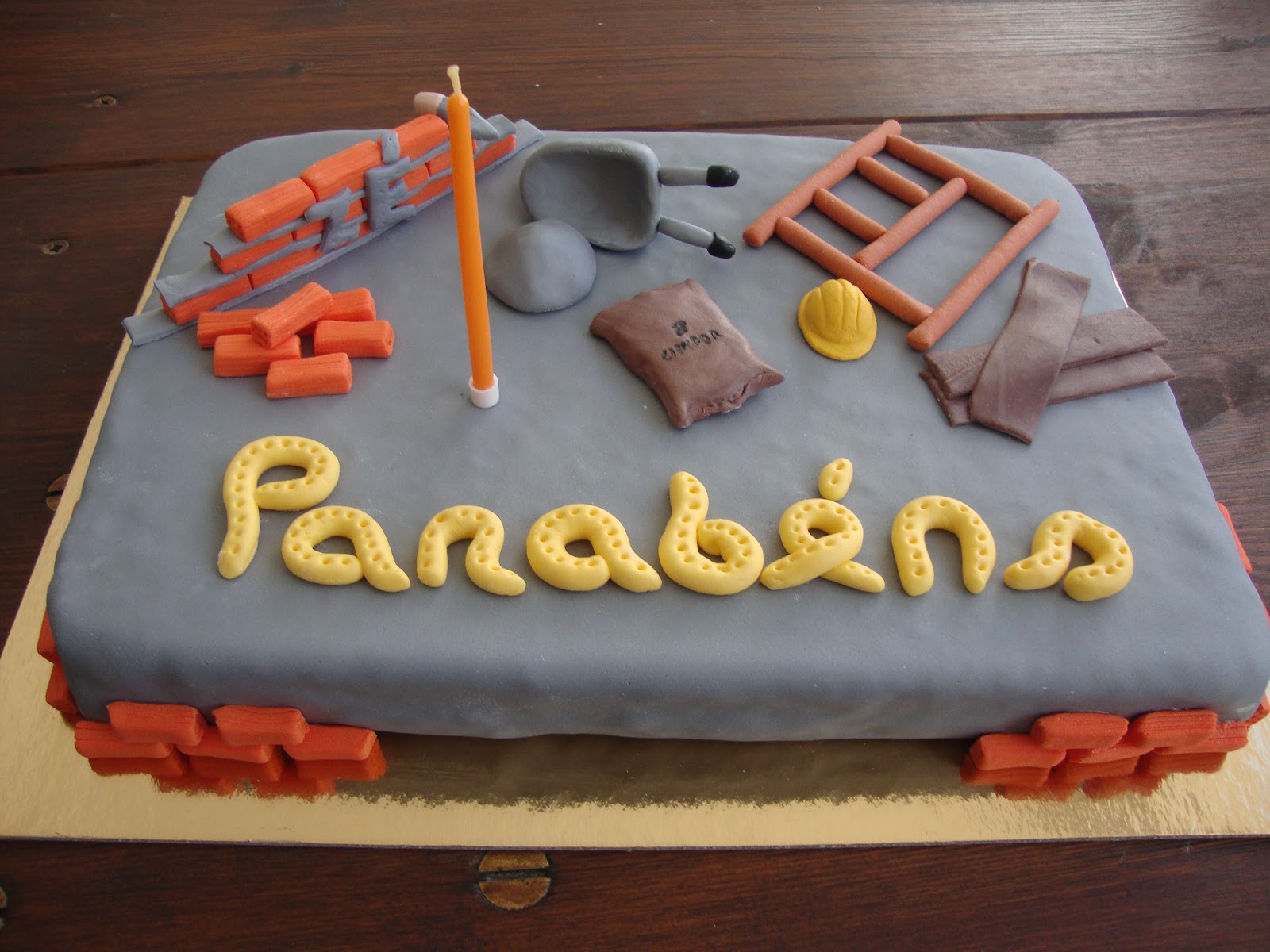 Bolo Tema Construção Civil - RETOEDU