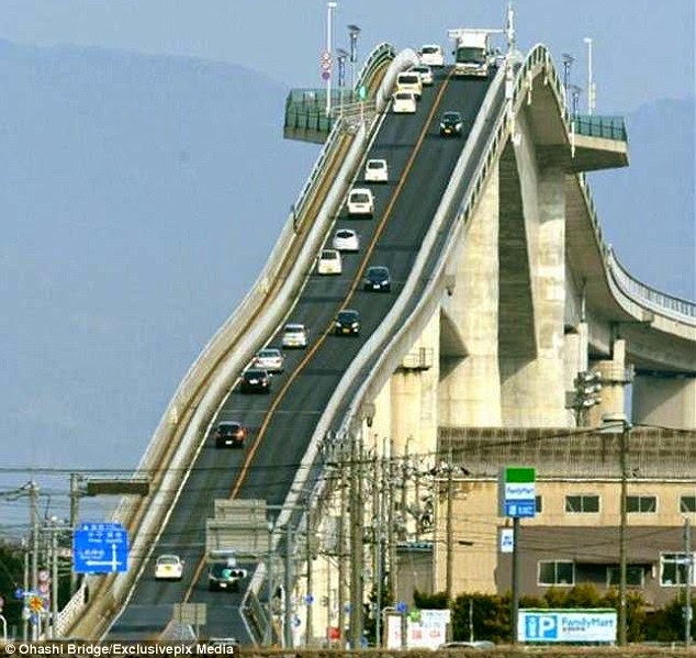 Photos & Video Of Eshima Ohashi Bridge In Japan: Check Out World's 1st ...