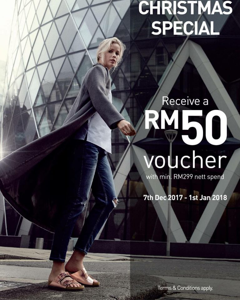 Birkenstock 圣诞节优惠！免费送出RM50 Cash Voucher！ - Leesharing