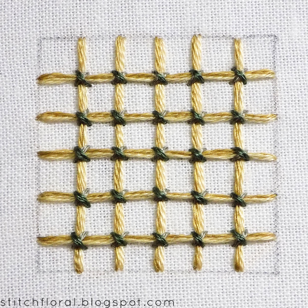 Lattice work variations: 8 examples - Stitch Floral