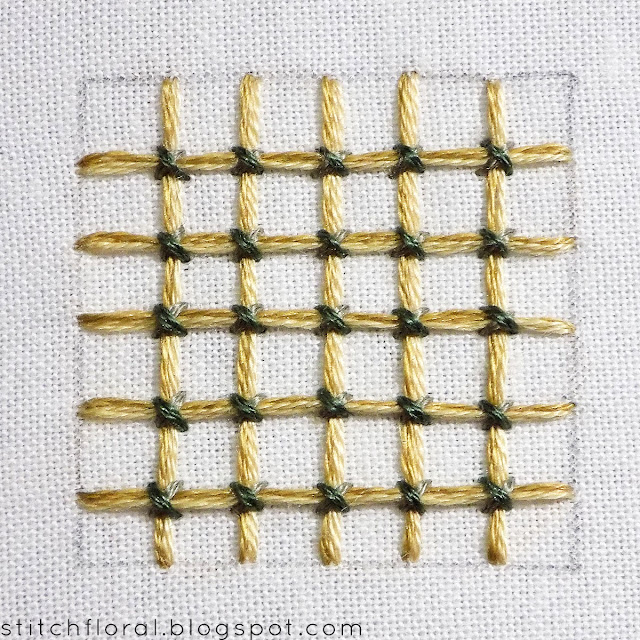 Lattice work variations: 8 examples - Stitch Floral