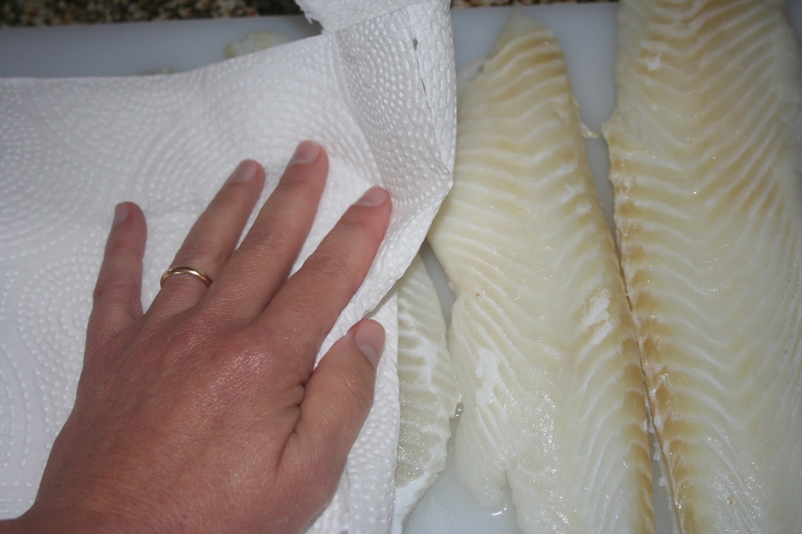 Filetes de Alabote panados no forno