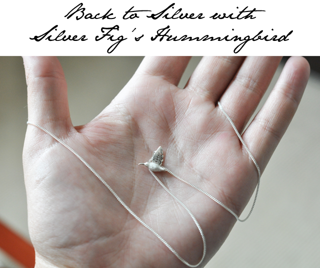 Now Wearing: The Silver Fig Hummingbird Necklace - Emily Jane Johnston