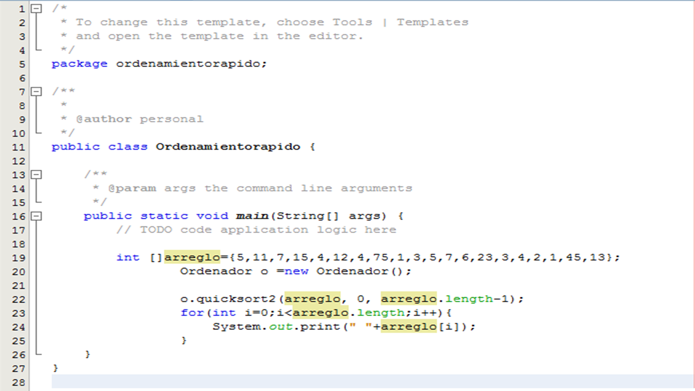 Ordenamiento Rapido quicksort | Análisis de Algoritmos