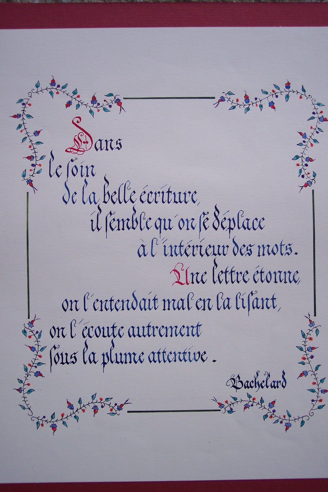 Mes calligraphies: Présentation