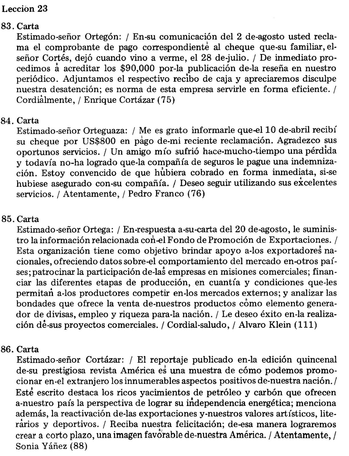 CARTAS DE TAQUIGRAFÍA Y REDACCIÓN : CARTAS LECCION 23 - TAQUIGRAFIA CARTAS DE TAQUIGRAFÍA Y REDACCIÓN : CARTAS LECCION 23 - TAQUIGRAFIA