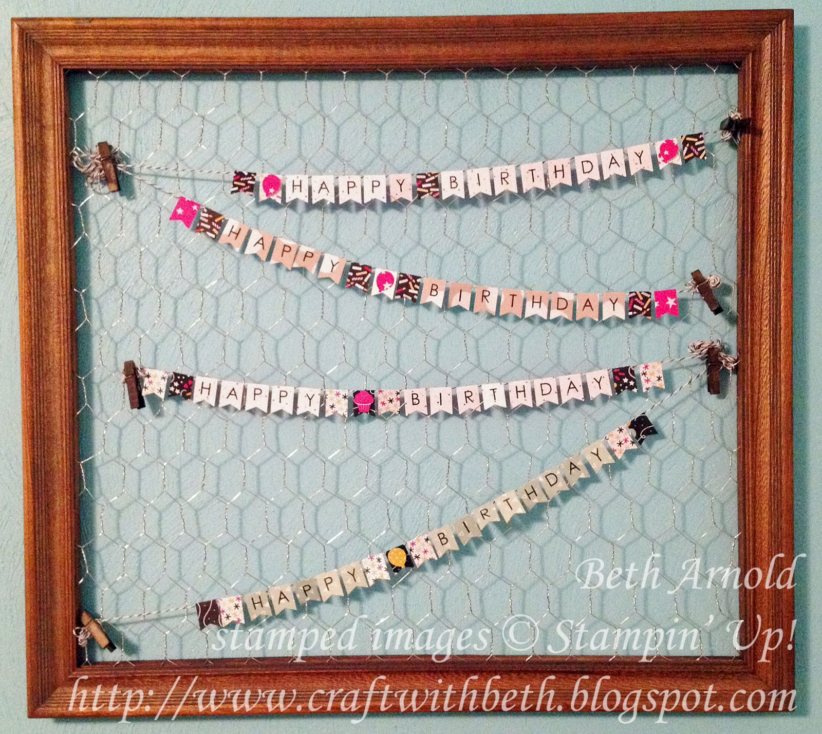 Craft with Beth: Mini Birthday Banners