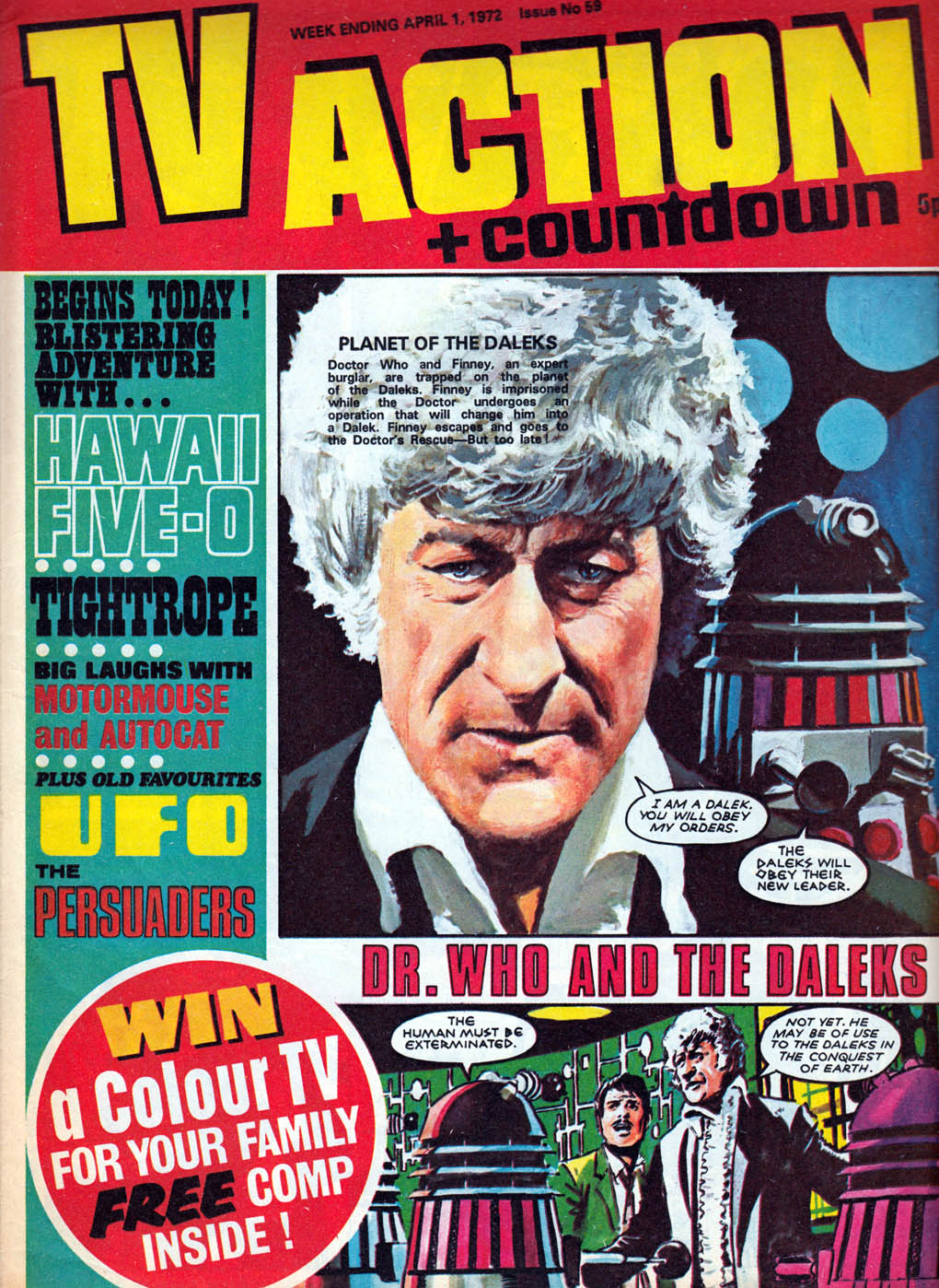 BLIMEY! The Blog of British Comics: 40 Year Flashback: TV ACTION takes over