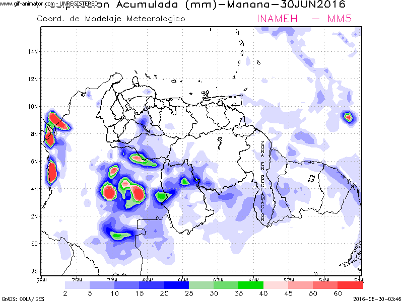 El tiempo meteorológico en Venezuela: Previsión meteorológica para ...