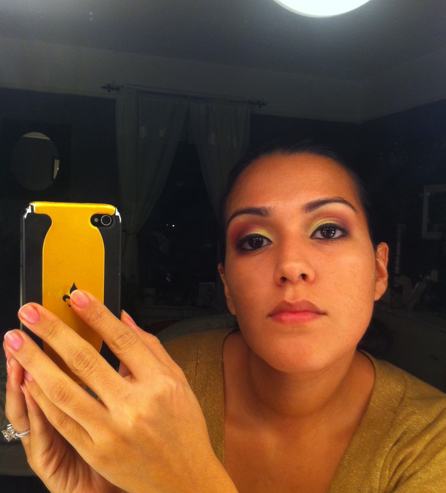 LSU Tigers Purple and Gold Eye Makeup - Domesticated Me