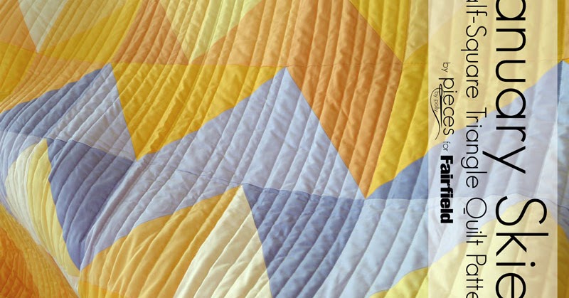 Pieces by Polly: January Skies Quilt - Free Half-Square Triangle Quilt ...