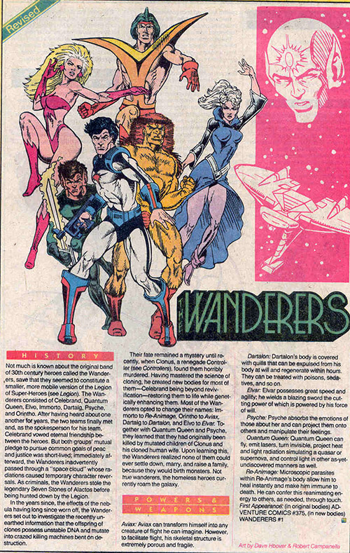 The Legion of Super Bloggers! : Who's Who: The Wanderers