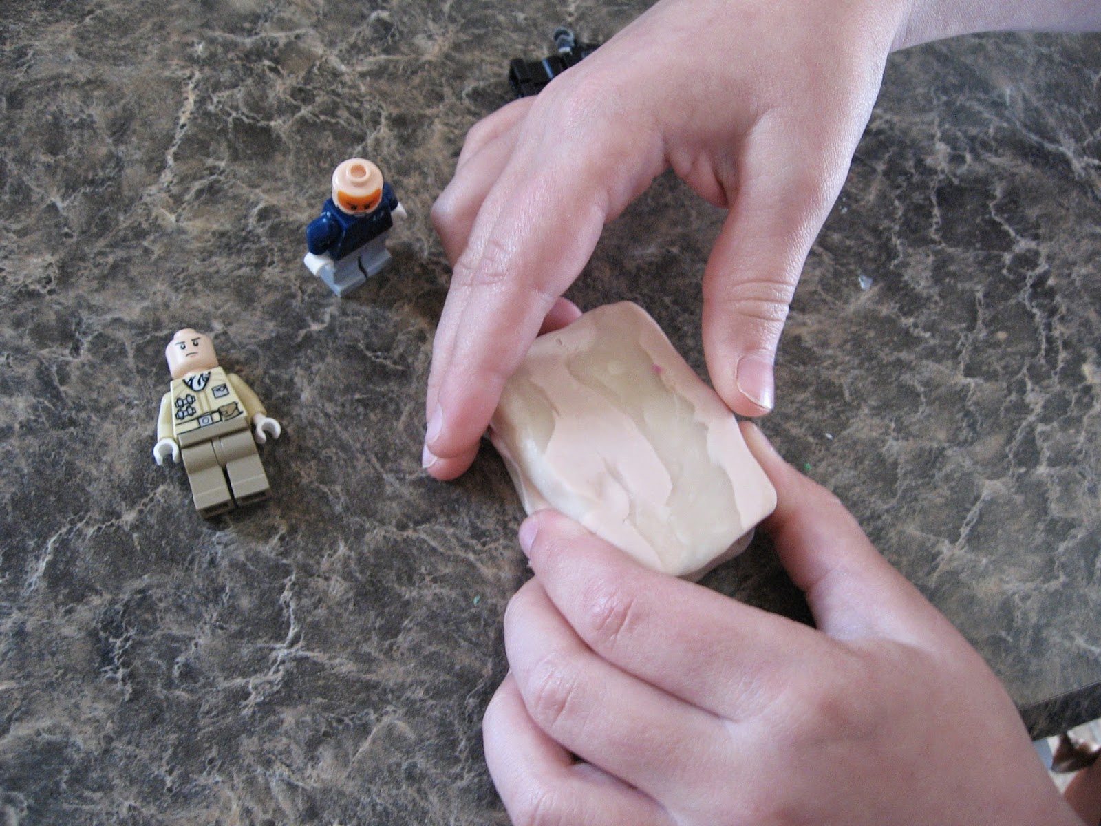 Almost Unschoolers: Polymer Clay, Lego Minifigure, Play-Doh Mold