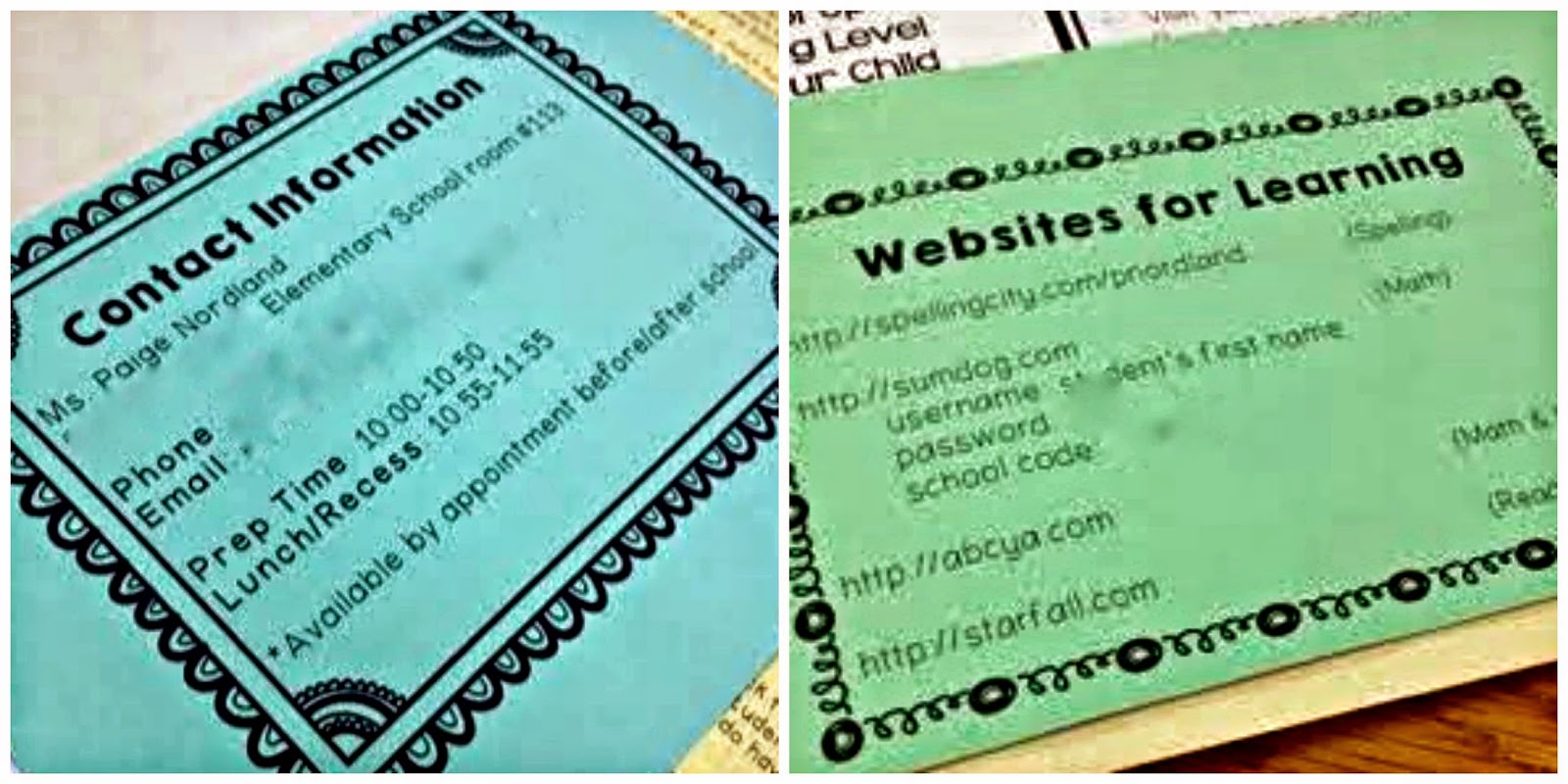 Paiges of Learning: Parent Orientation Night