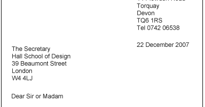 big bottle: ABOUT FORMAL LETTERS