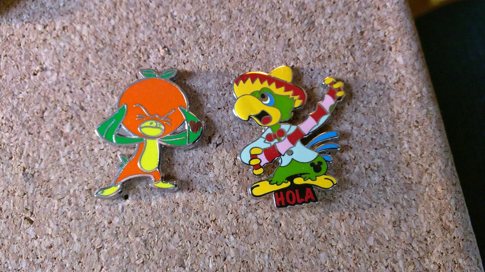 Orange Bird and Jose Carioca Disney Pins