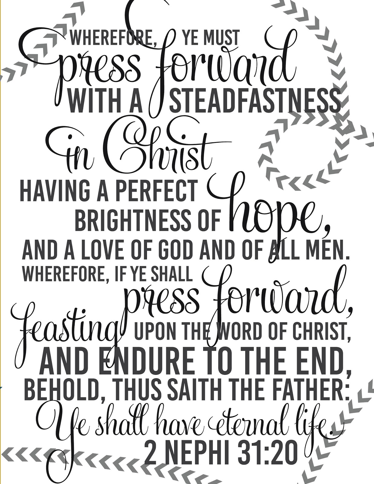 2016 Youth Theme "Press Forward" Posters - Making Progress Personal