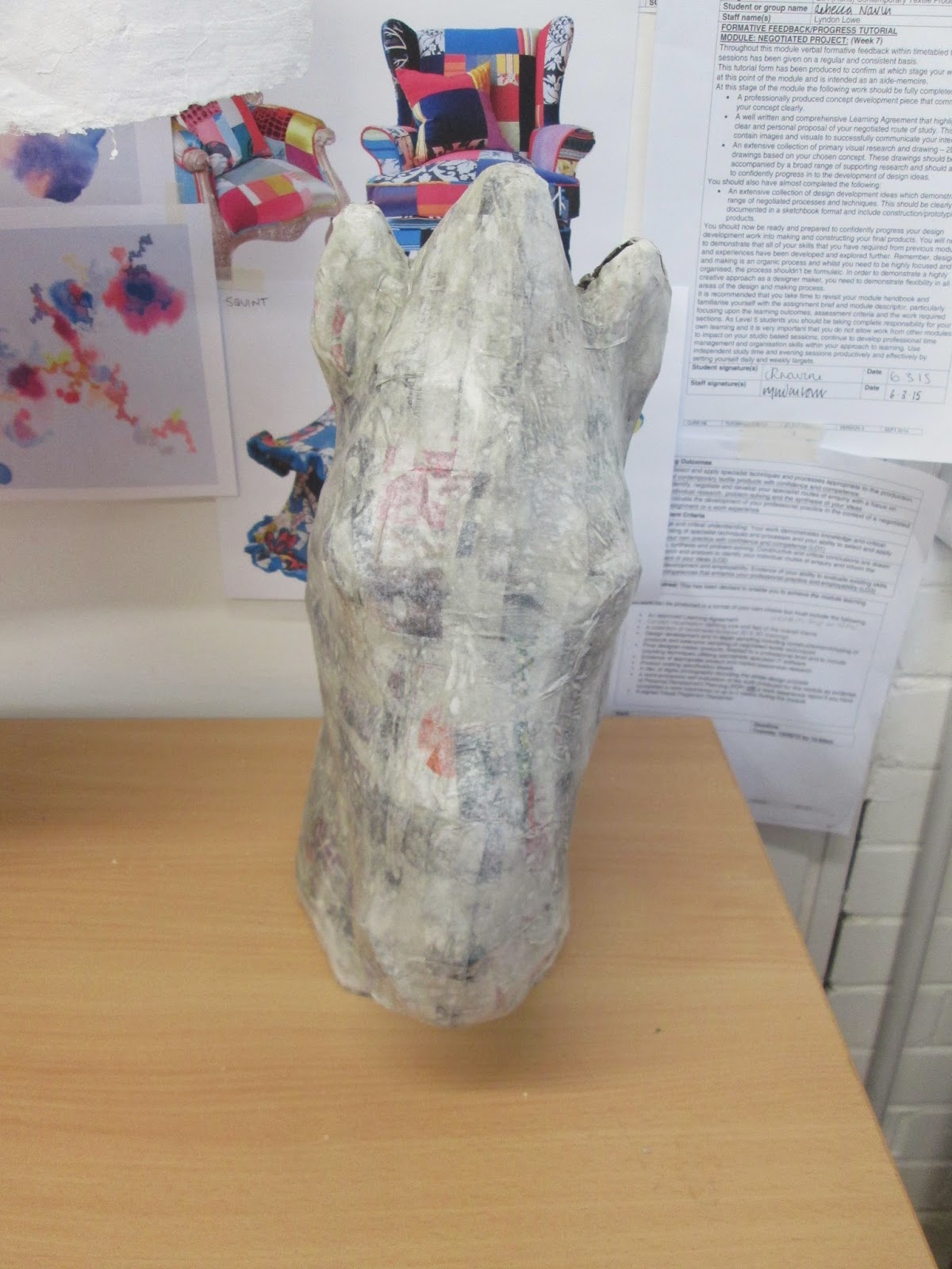 Textiles by Becca: Modroc and paper mache sculptures
