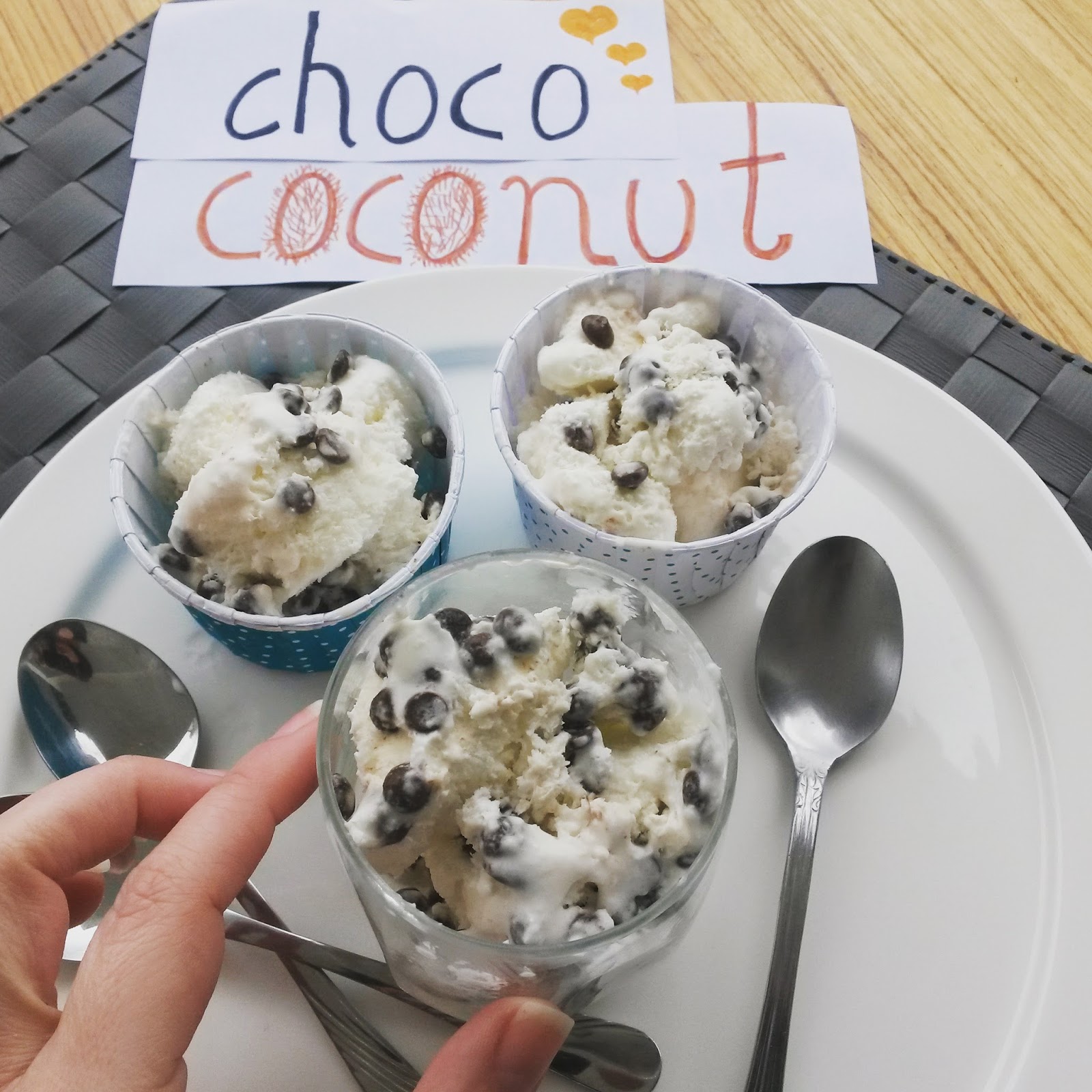 Cho-Coconut Ice Cream