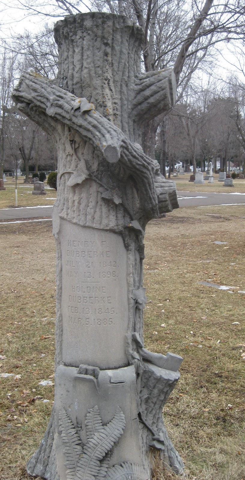 Detritus of Empire: Tree shaped tombstones. A minor mystery.