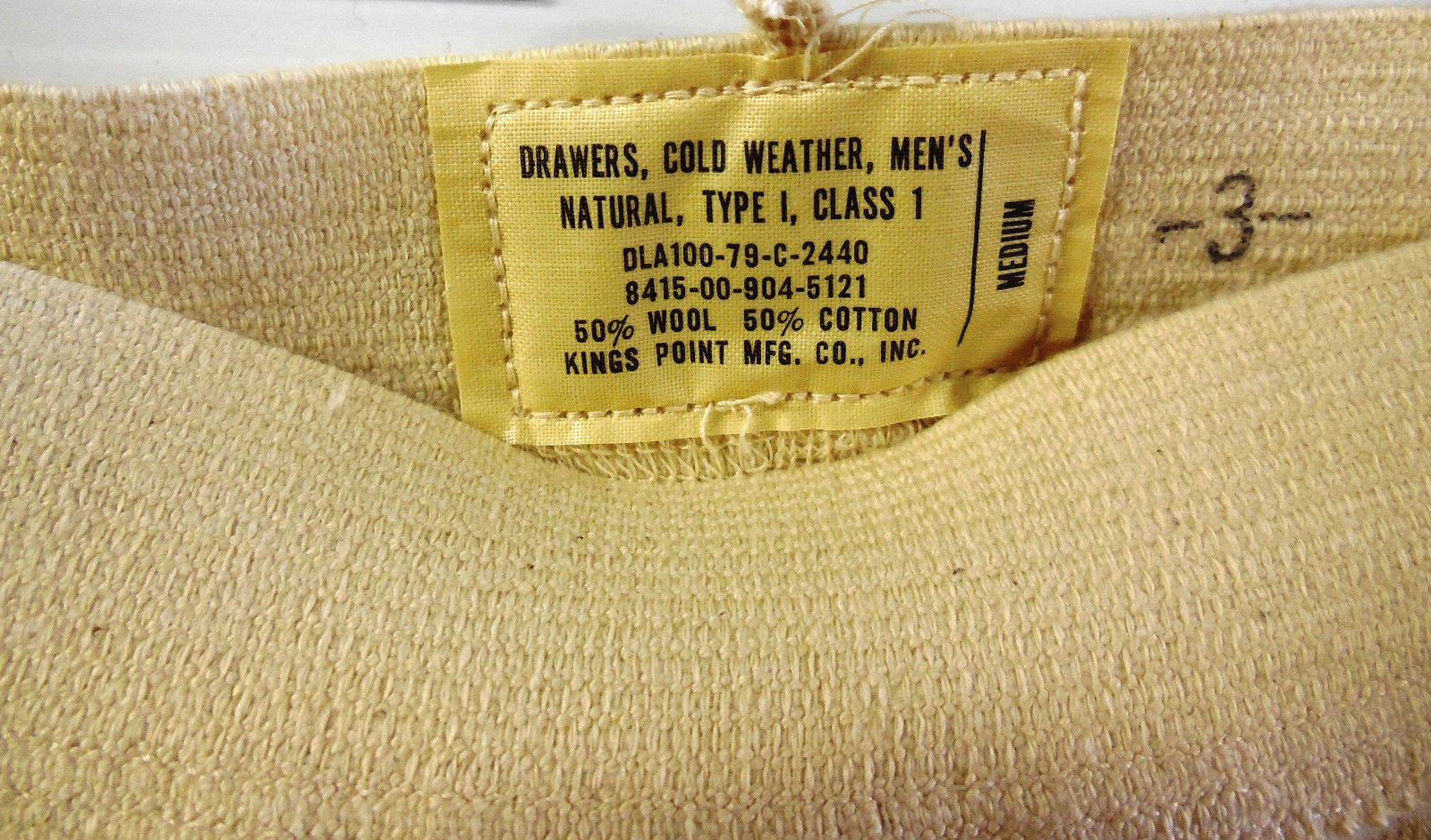 Webbingbabel: US Army Cold Weather Man's Drawers