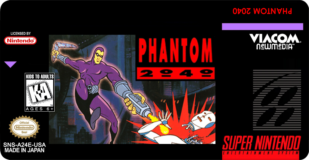 Super Nintendo Labels: Phantom 2040 (Segunda versão)