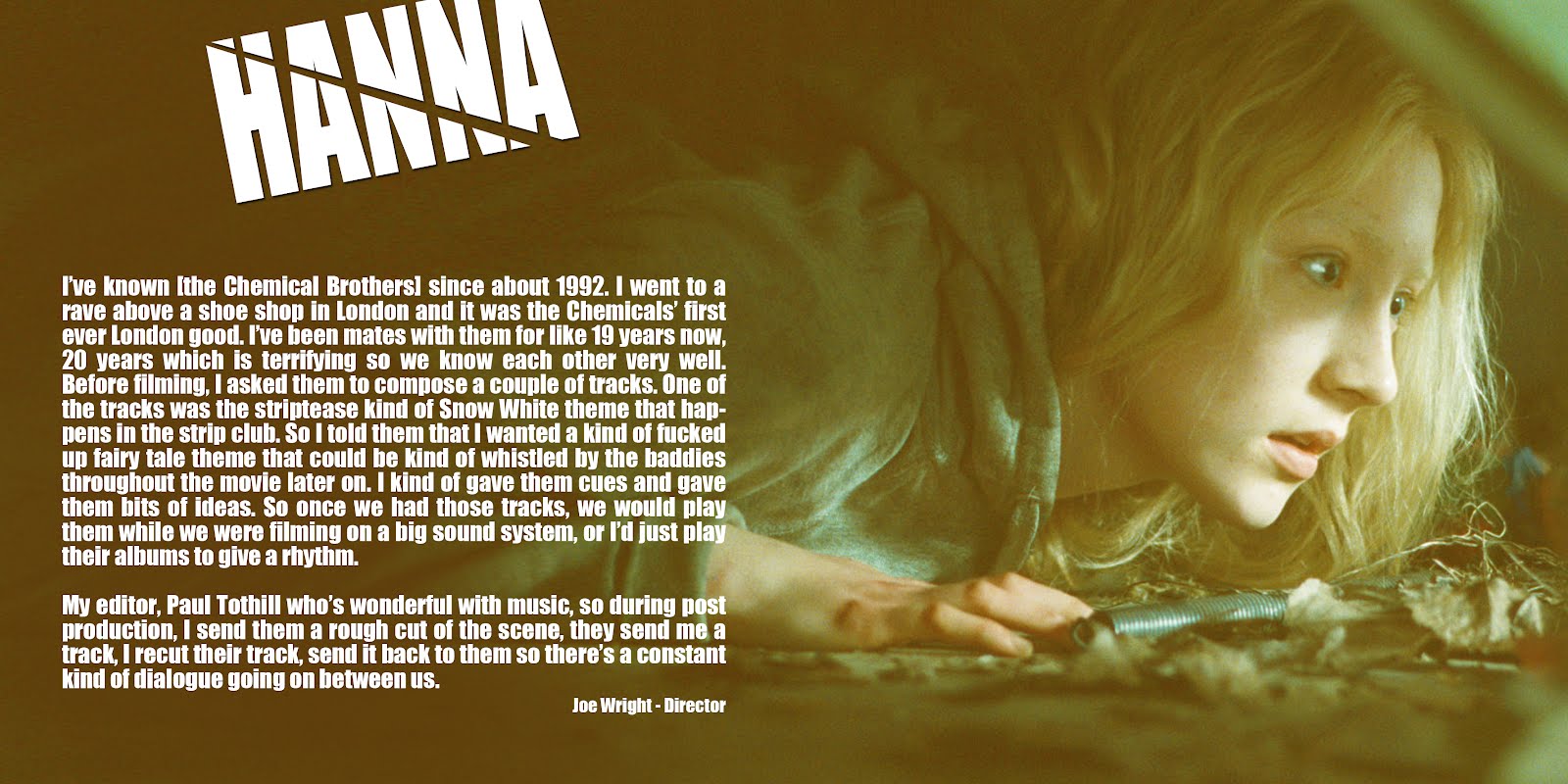 Soundtrack List Covers: Hanna Complete (The Chemical Brothers)