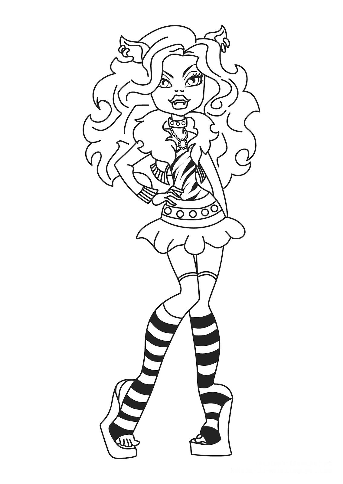 Pintar é divertido - Desenhos para colorir: Monster High