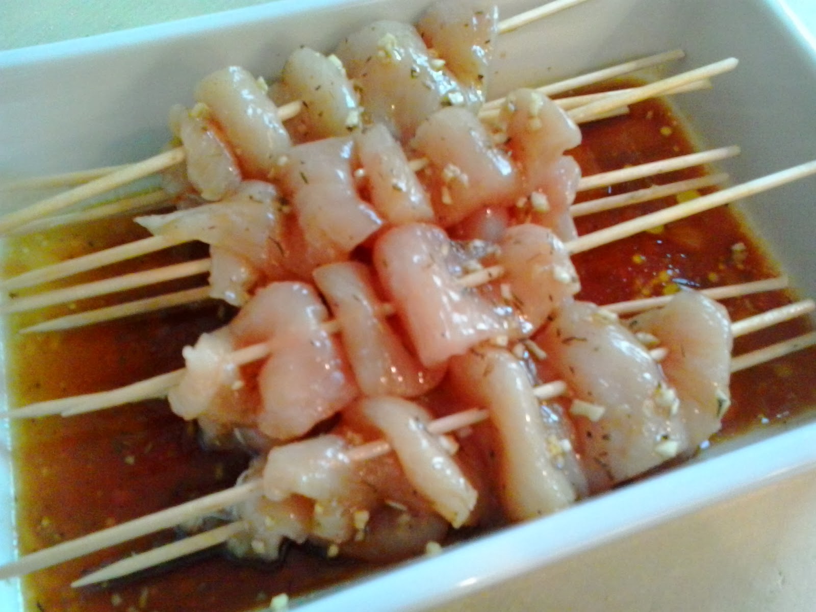 Caprichos de Mayte: Brochetas de pollo en acordeón