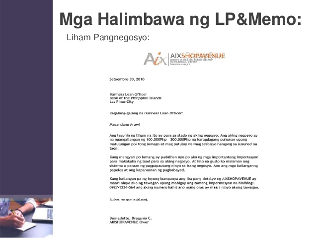 liham pang negosyo - philippin news collections