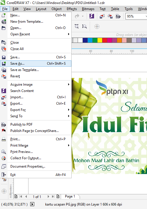 Convert File Corel Draw X7