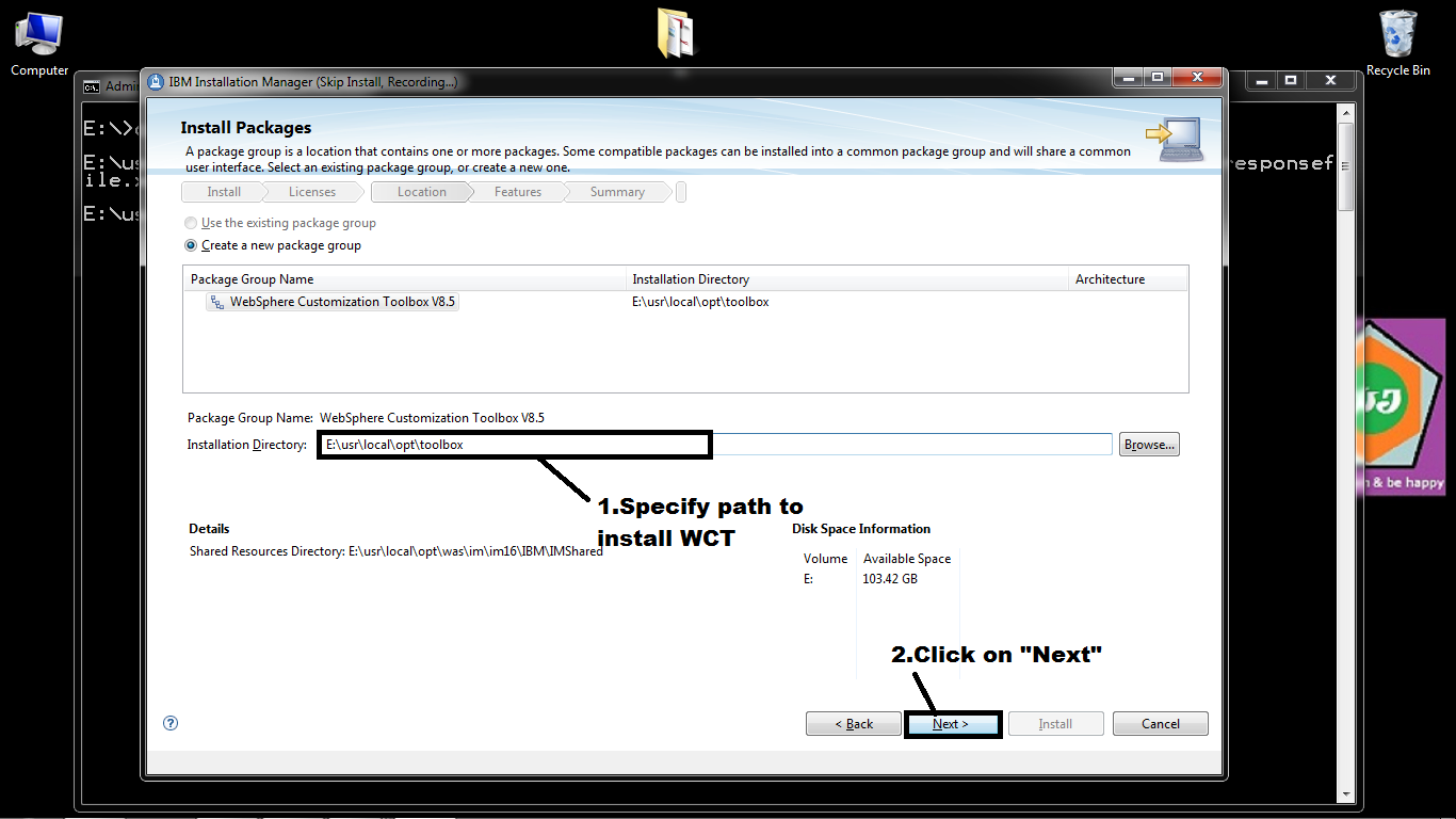 IBM WebSphere Application Server: install WebSphere Customization Toolbox(WCT) v 8.5 for WAS in ...