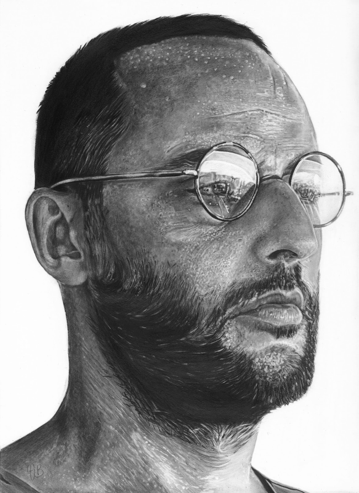 PORTRAIT AU GRAPHITE DE JEAN RENO (ACTEUR) - TOUS DROITS RÉSERVÉS ...