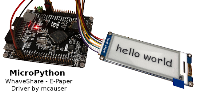 Support des e-Paper de WaveShare sous MicroPython - MCHobby - Le Blog