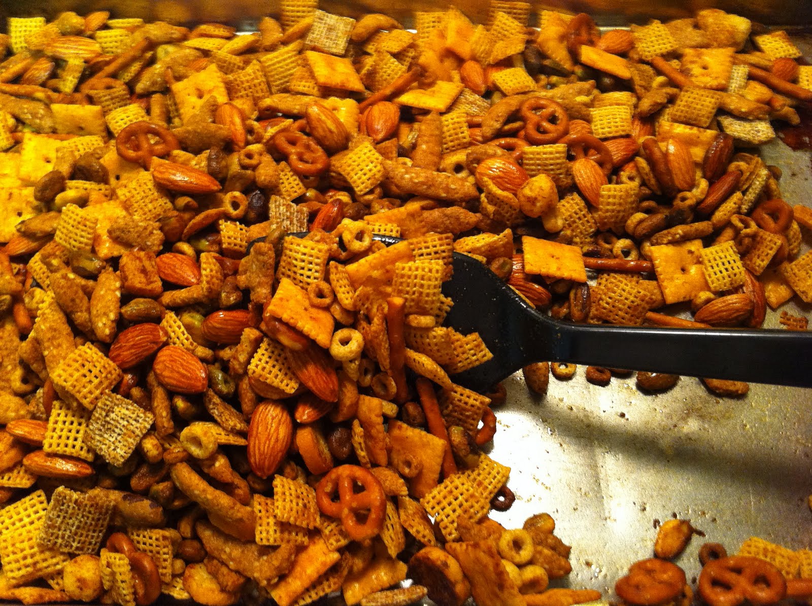 you should make this: Texas Trash Snack Mix