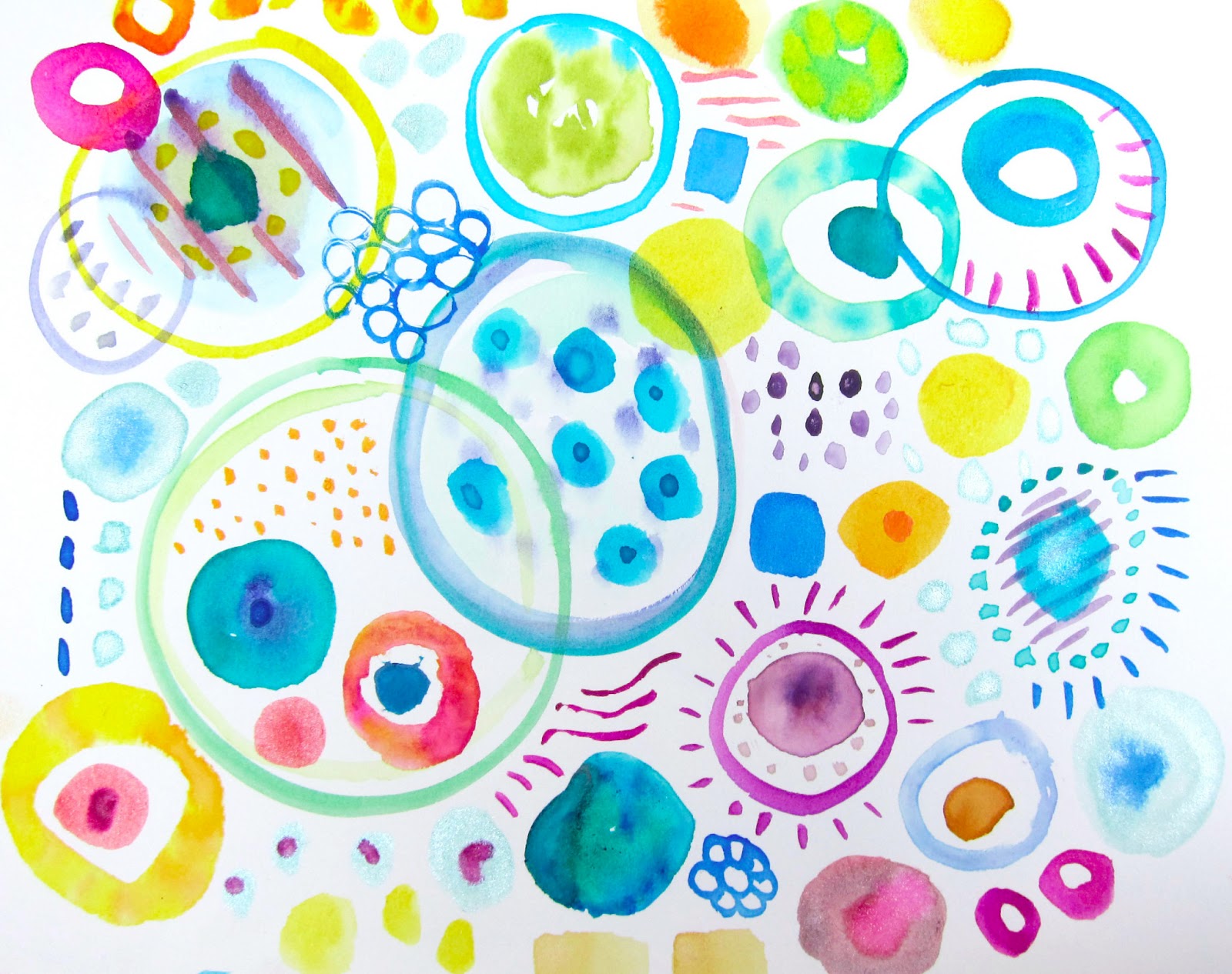 Watercolor Doodling in My Art Journal - Marcia Beckett