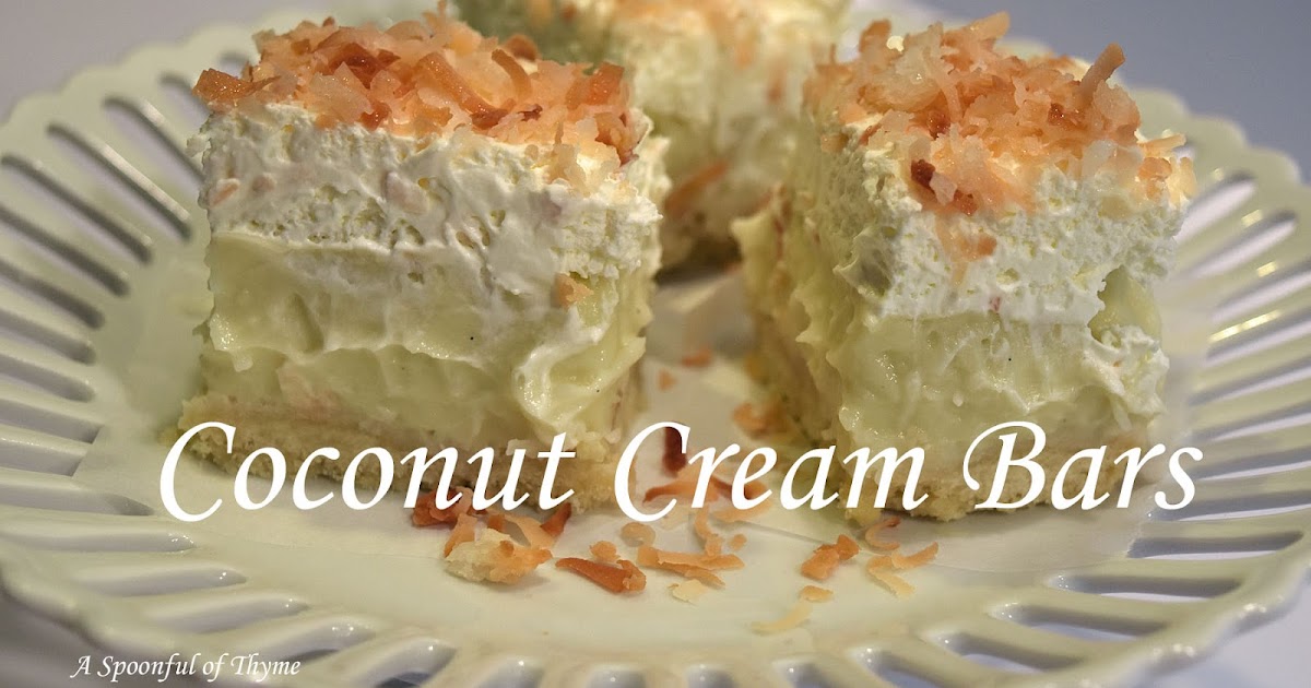 Coconut Cream Bars