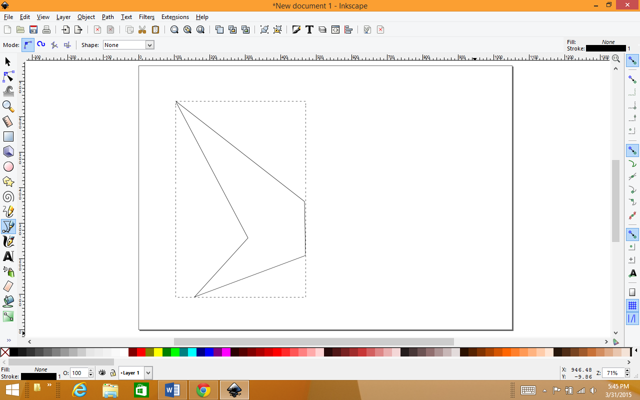 How to use inkscape to create irregular shapes - fulcclas