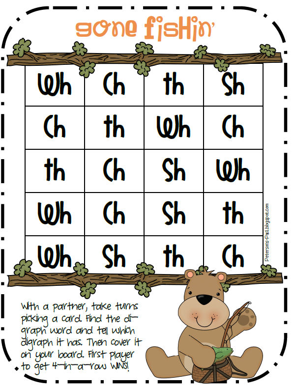 Peterson's Pad: Sentence Freebie, Digraphs, & Currently