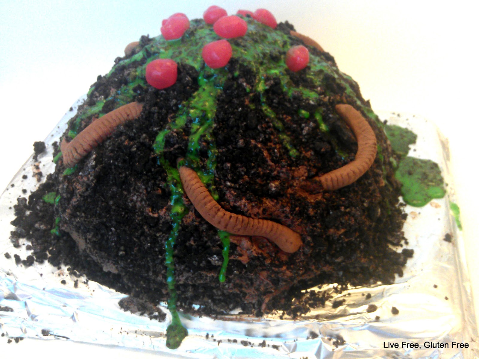 Live Free, Gluten Free: Max's Earthworm Cake