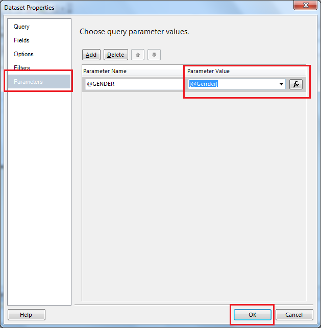 Ssrs Cascading Parameters