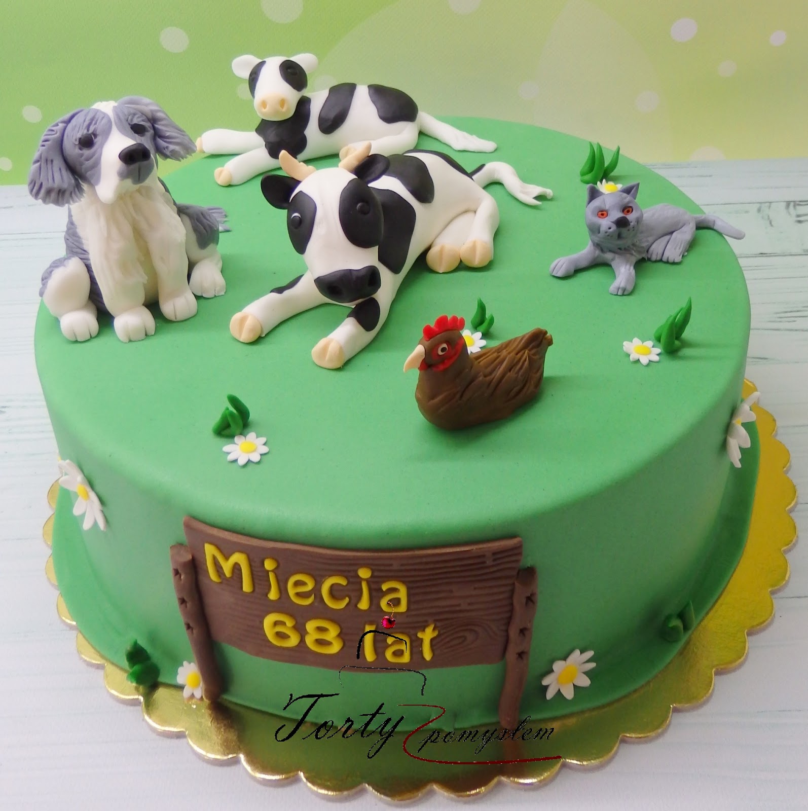 TORTY Z POMYSŁEM Kraków: Tort ferma dla Mieci.