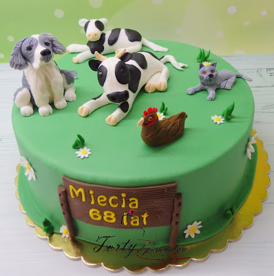 TORTY Z POMYSŁEM Kraków: Tort ferma dla Mieci.