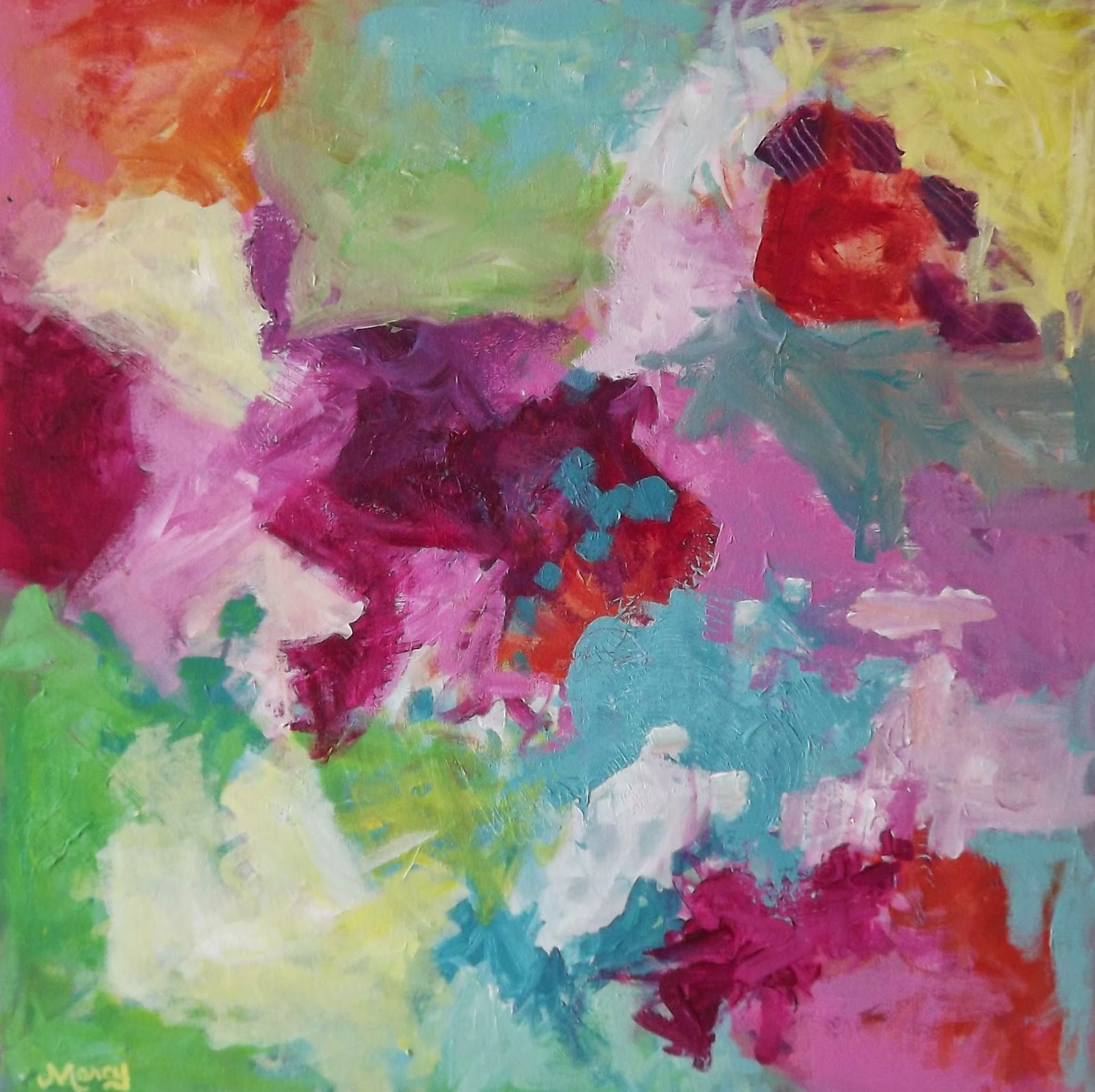 Marcy Brennan Art: "Fiesta" - New Abstract Painting Series by Marcy Brennan