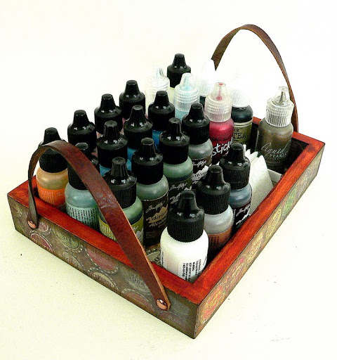 Von Pappe II: Altered Alcohol Ink Tray