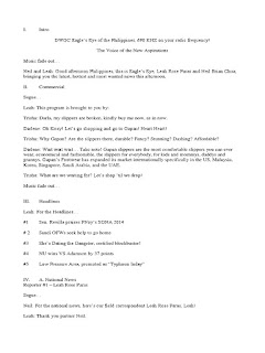 radio broadcasting script tagalog - philippin news collections