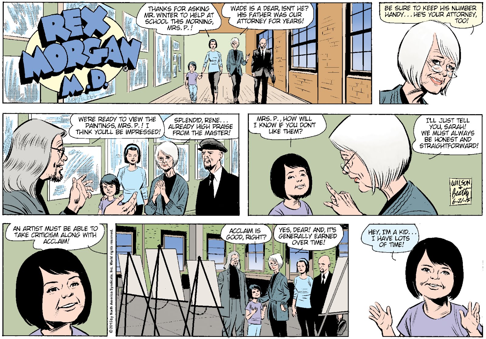 Scary Terry's World: REX MORGAN May 17 - June 21, 2015