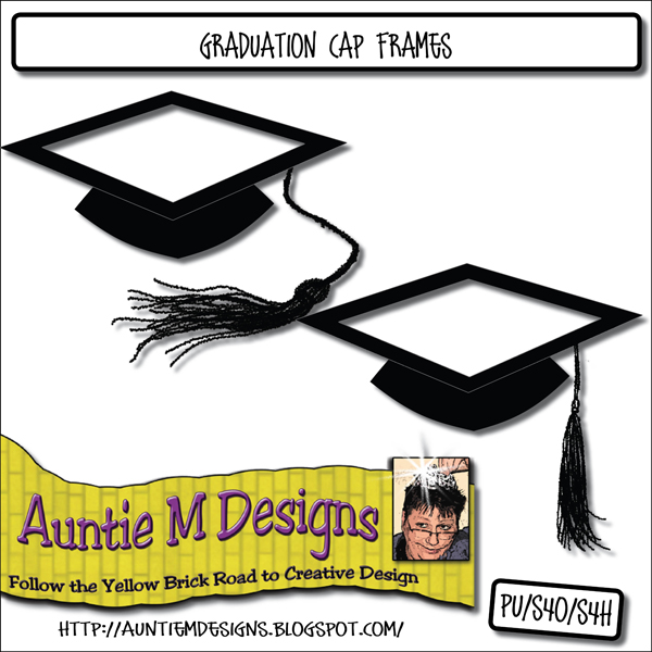 Auntie M Designs: Graduation Cap Frames
